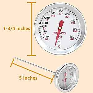 GasSaf Grill Thermometer Replacement for Weber 9815 62538, Weber Genesis 1000-5500, Genesis Silver B C, Genesis Gold B C Grills, Durable Temperature Gauge for Weber Gas Grill