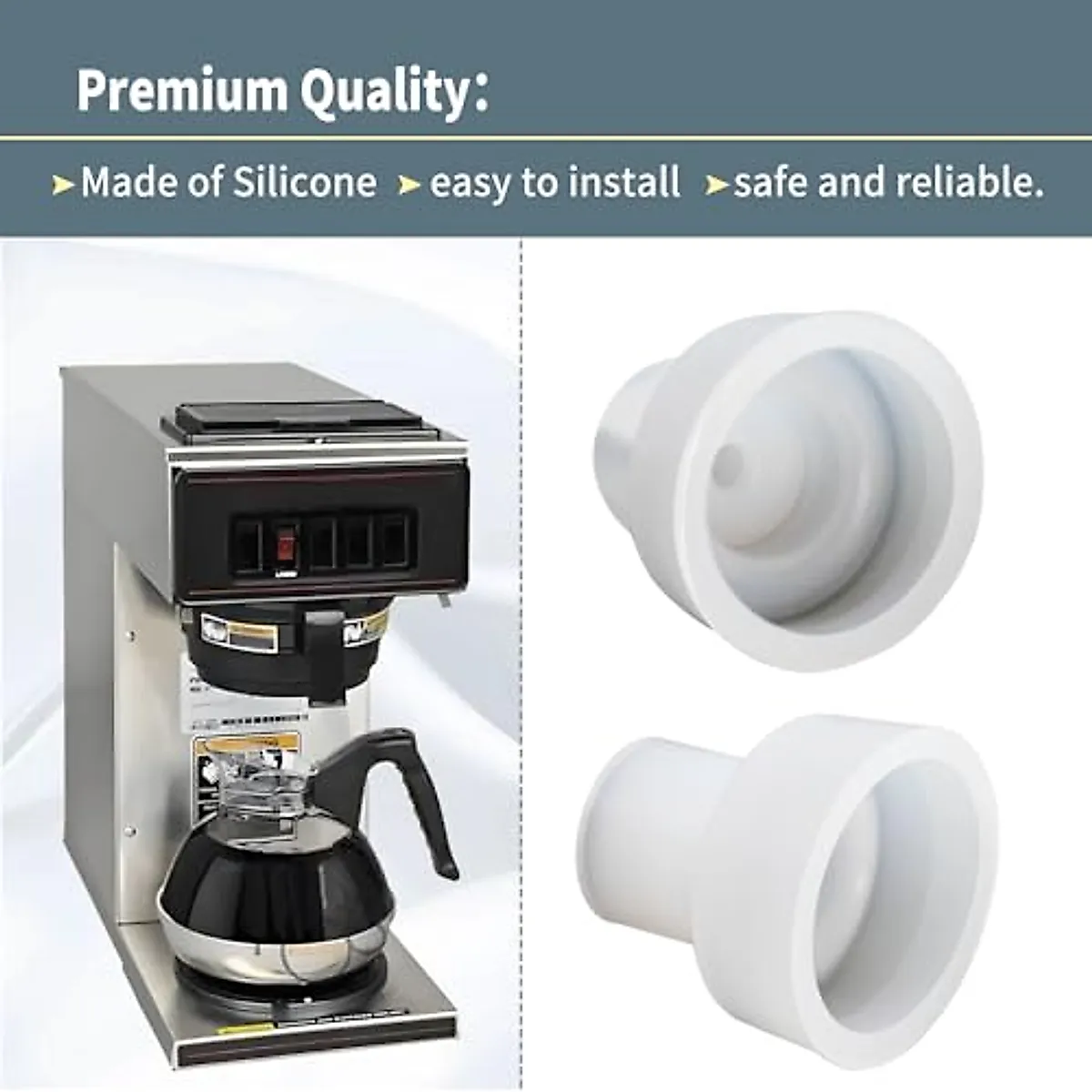 15 Pack 00600.1000 Faucet Silicone Rubber Seat Cup Replacement Parts, Compatible with Bunn Beverage Equipment