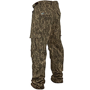 Mossy Oak Cotton Mill 2.0 Camo Hunting Pants for Men Camouflage Clothes, Bottomland, Medium