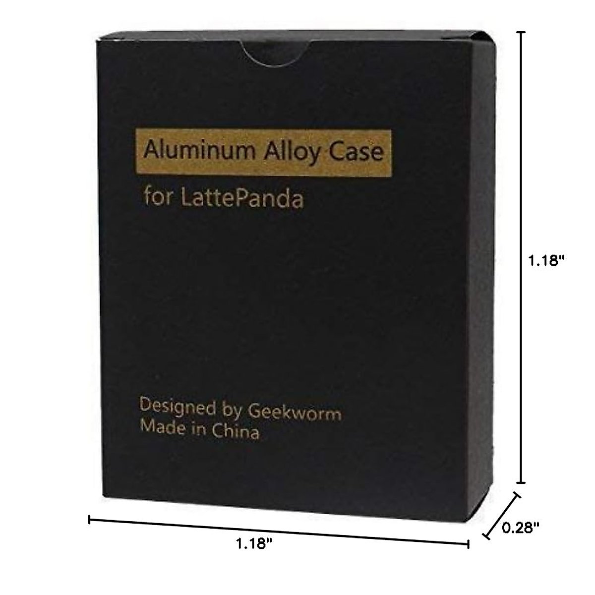Geekworm Aluminum Alloy CNC Case for LattePanda V1.0 / Geekworm Enclose with Cup Super Mute Cooling Fan Kit for Latte Panda Mother Board