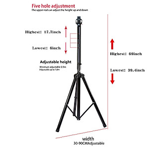 Missyou 3D Hologram Fan Stand with Multi-Function Base, Height 39.4 to 69 Inch, 150 Pounds Load-Bearing for A Variety of Hologram Fans