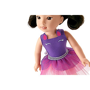 American Girl WellieWishers Emerson 14.5" Doll, Purple,silver