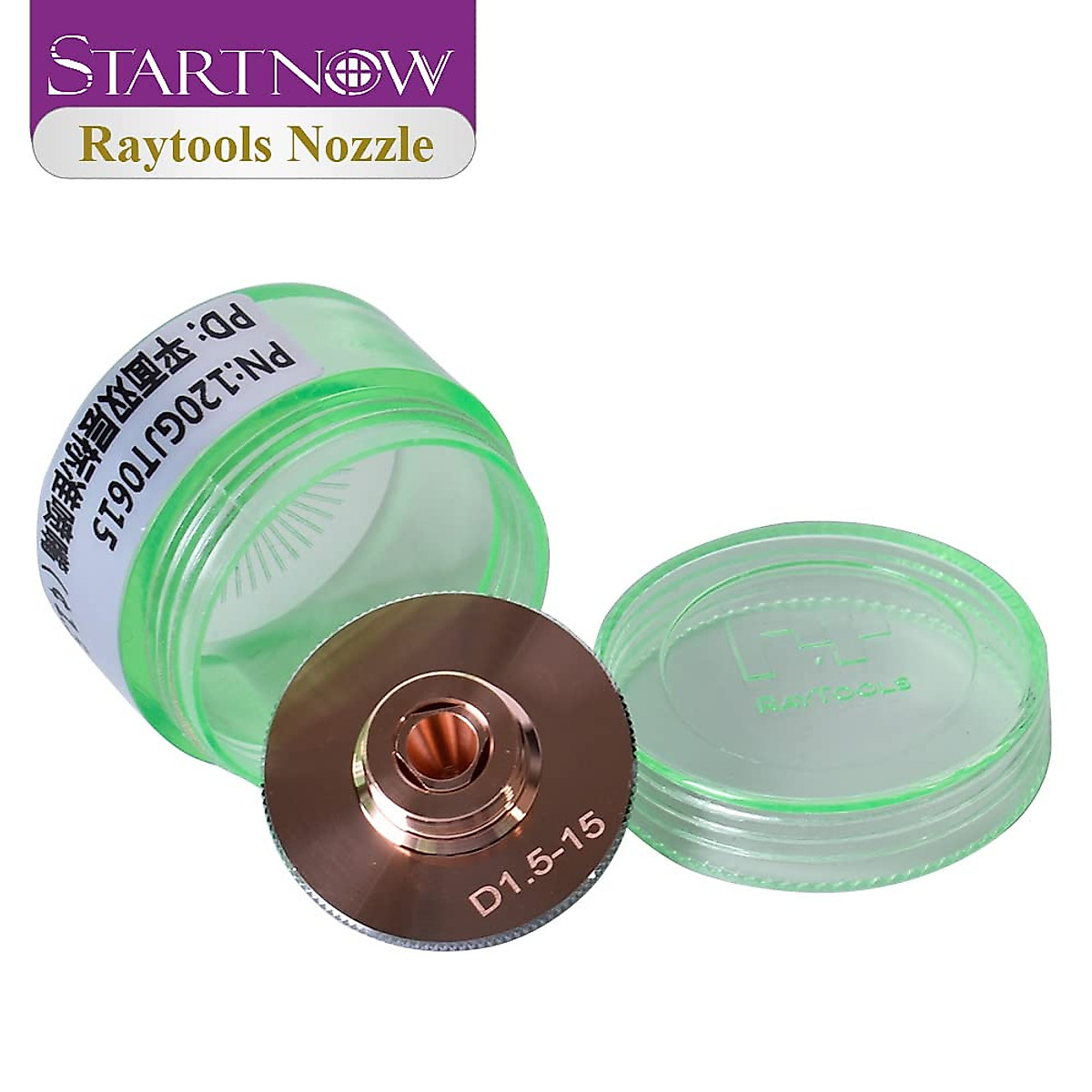 Startnow Original Raytools Fiber Laser Cutting Nozzle for BM109 BT210S Cutting Head D32mm Single Double Layer Laser Nozzles (S32-A Single Layer 1.5, 10 PCS)