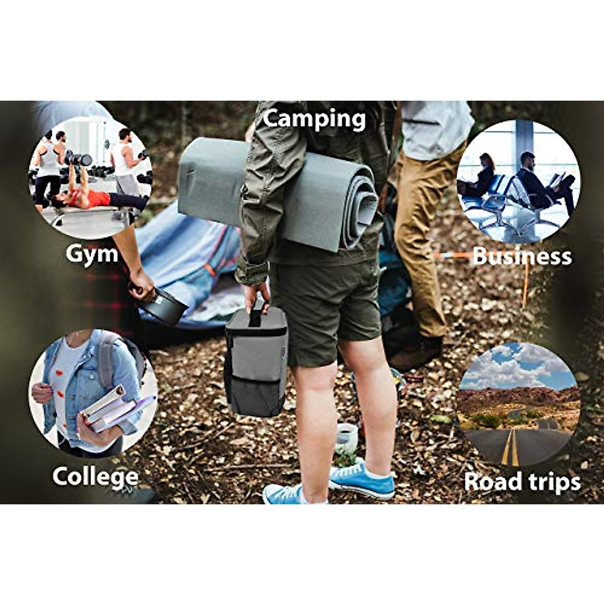 TERRA HOME College Dorm Room Essentials for Girls - Shower Caddy Dorm - Portable, Durable, Roomy, Foldable Water Resistant Shower Bag in Light Pink with Metal Hook for Hanging (Blush Pink)