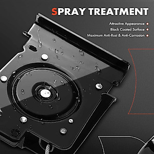 A-Premium Spare Tire Hoist Assembly Tire Winch Carrier Holder Compatible with F-250 Super Duty 2008-2016 F-350 Super Duty with SRW 2008-2016 Replaces# BC3Z1A131A, 7C3Z1A131A