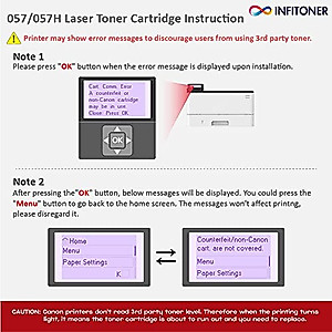 057 Black Toner Cartridge 3009C001 1-Pack Compatible Replacement for Canon 057 057H CRG-057 Toner Cartridge Color ImageCLASS MF445dw MF448dw MF449dw LBP226dw LBP227dw MF445 LBP220 Series Printer