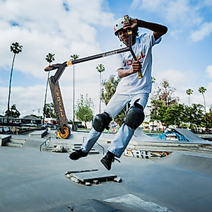 VOKUL K1 Pro Trick Scooter | Stunt Scooter, for Kids 8 Years and Up,Teens,Adults - Best Entry Level Freestyle Stunt Scooter for,Boys,Girls - Freestyle Skate Park Street Scooter (Spider-Gold)