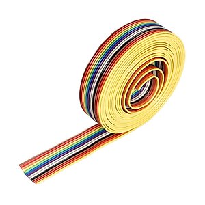 Tool parts IDC Rainbow Wire Flat Ribbon Cable 14P 1.27mm Pitch 3meter/9.8ft Length