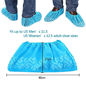 Disposable Boot & Shoe Covers 200 Pack (100 Pairs) | Non-Slip, Durable, Indoor | Protect Your Home, Floors and Shoes