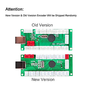 Avisiri Zero Delay USB Encoder to PC Games Arcade Stick Standard Controllers for American Style Arcade 2Pin Joystick Cable Happ Push Buttons Wire