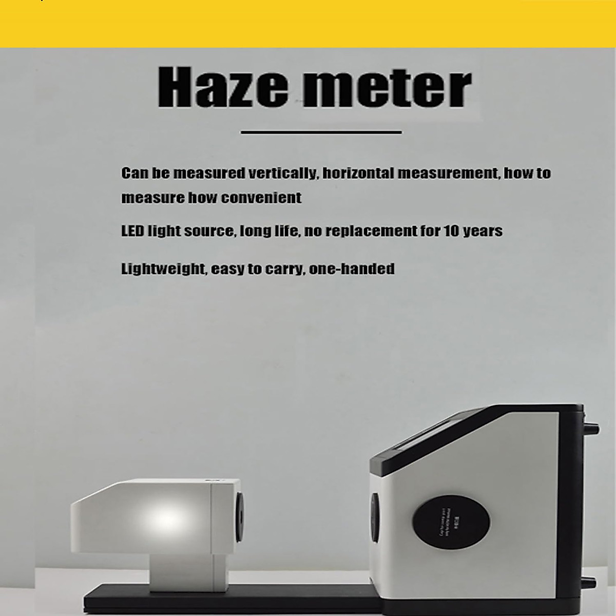 VTSYIQI Haze Meter Hazemeter Light Transmission Meter Benchtop Analyzer with Range 0 to 100% for Plastics Films Glass LCD Panels
