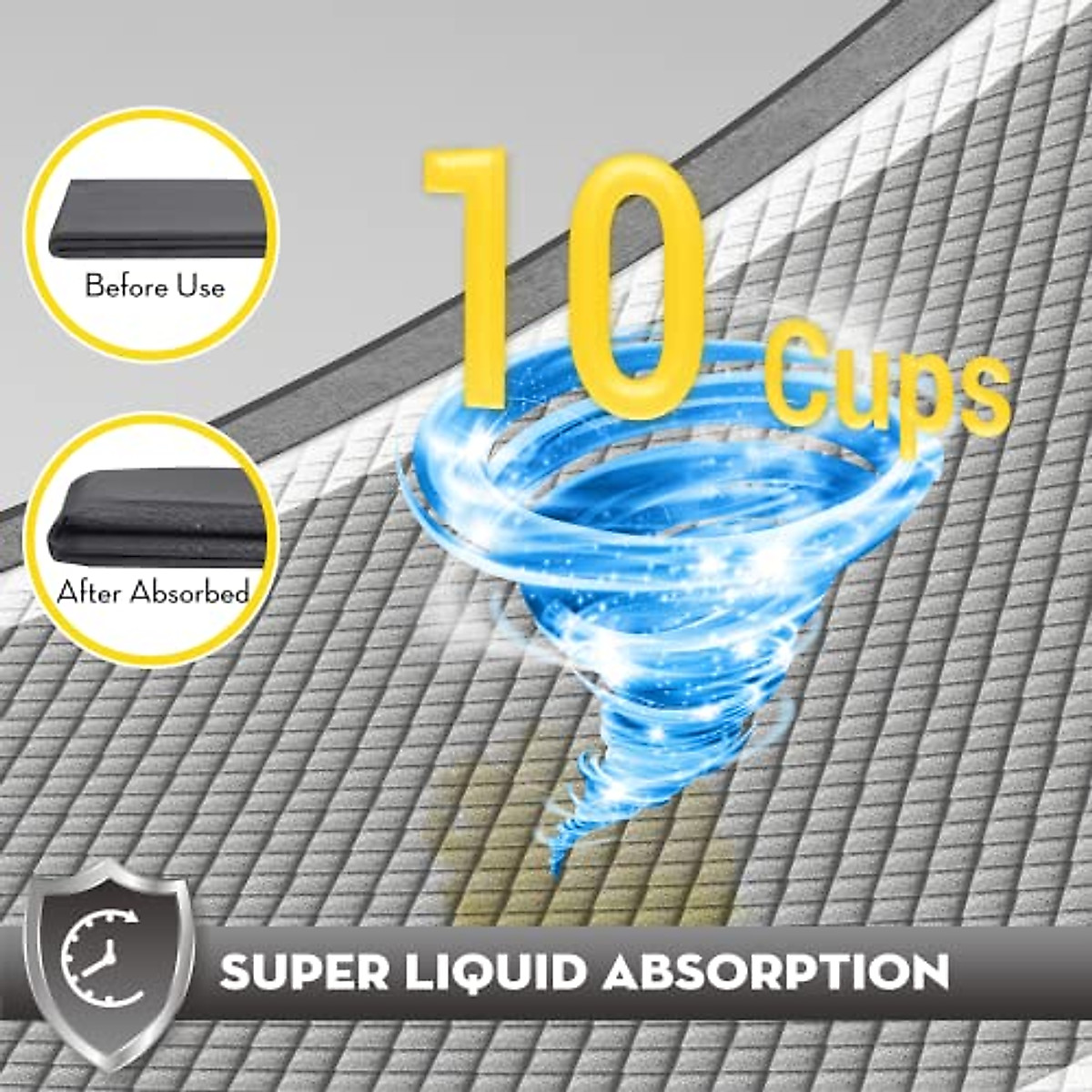 CROCI XXL 30"x36" Charcoal Pads for Dogs, Odor-Control Carbon Pee Pads for Dogs Absorbs Up to 10 Cups of Liquid, 6-Layer Leak-Proof & Quick Dry Dog Training Pads, Disposable (35 Counts)