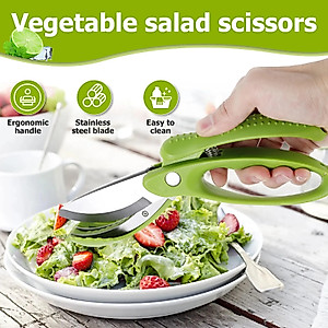 XINHUAYJ® Toss and Chop Salad Tongs, Stainless Steel