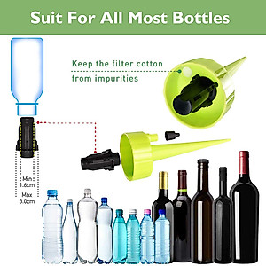 ENIVING 12PCS Automatic Watering Device, Plant Self Watering Spikes With Slow Release Control Valve Switch Plant System Adjustable Water Volume Drip System for Vegetable Gardens, Lawn，Flower Beds