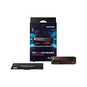 SAMSUNG 990 PRO SSD 4TB PCIe 4.0 M.2 2280 Internal Solid State Hard Drive, Seq. Read Speeds Up to 7,450 MB/s for High End Computing, Gaming, and Heavy Duty Workstations, MZ-V9P4T0B/AM