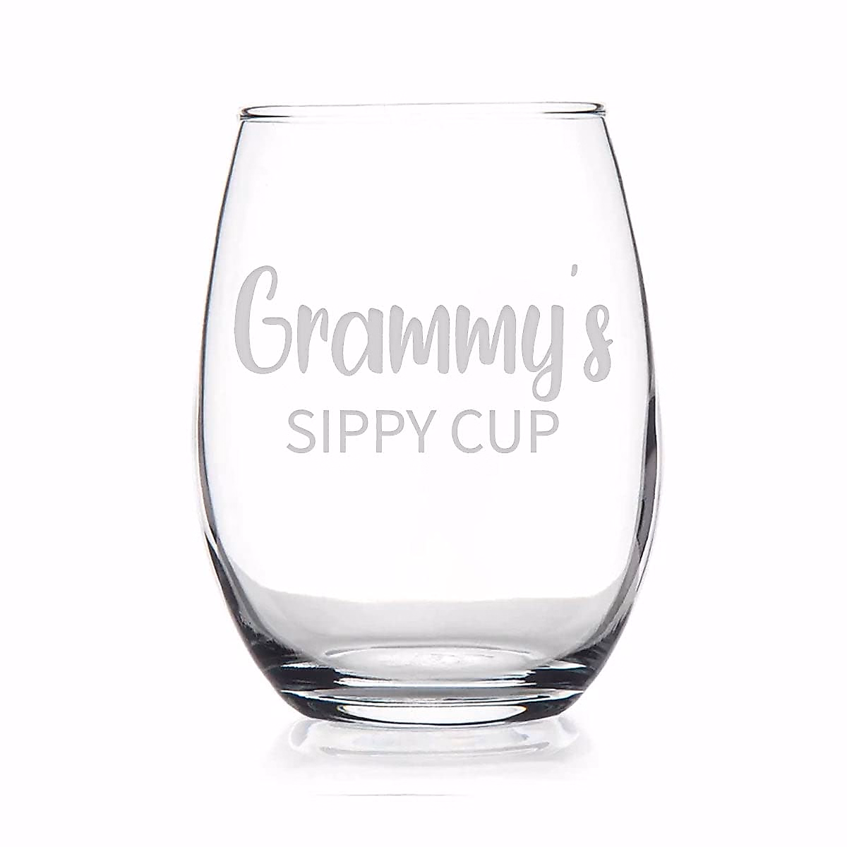HTDesigns Grammy's Sippy Cup Stemless Wine Glass - Mother's Day Gift Grammy Wine Gift - First Time Grammy New Grammy Gift - Grammy Wine Glass