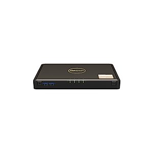 QNAP TBS-464-8G-US 4 Bay M.2 NVMe SSD NASbook Intel Celeron N5105/N5095 4-core CPU, 8GB DDR4 Memory, and 2.5GbE (1G/100M/10M) Network Connectivity (Diskless)