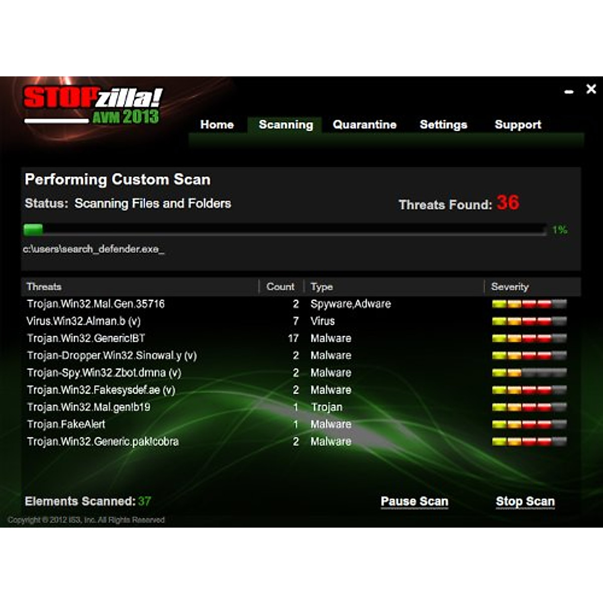 Stopzilla AVM 2013 [Anti-Virus, Anti-Malware, Anti-Spyware]
