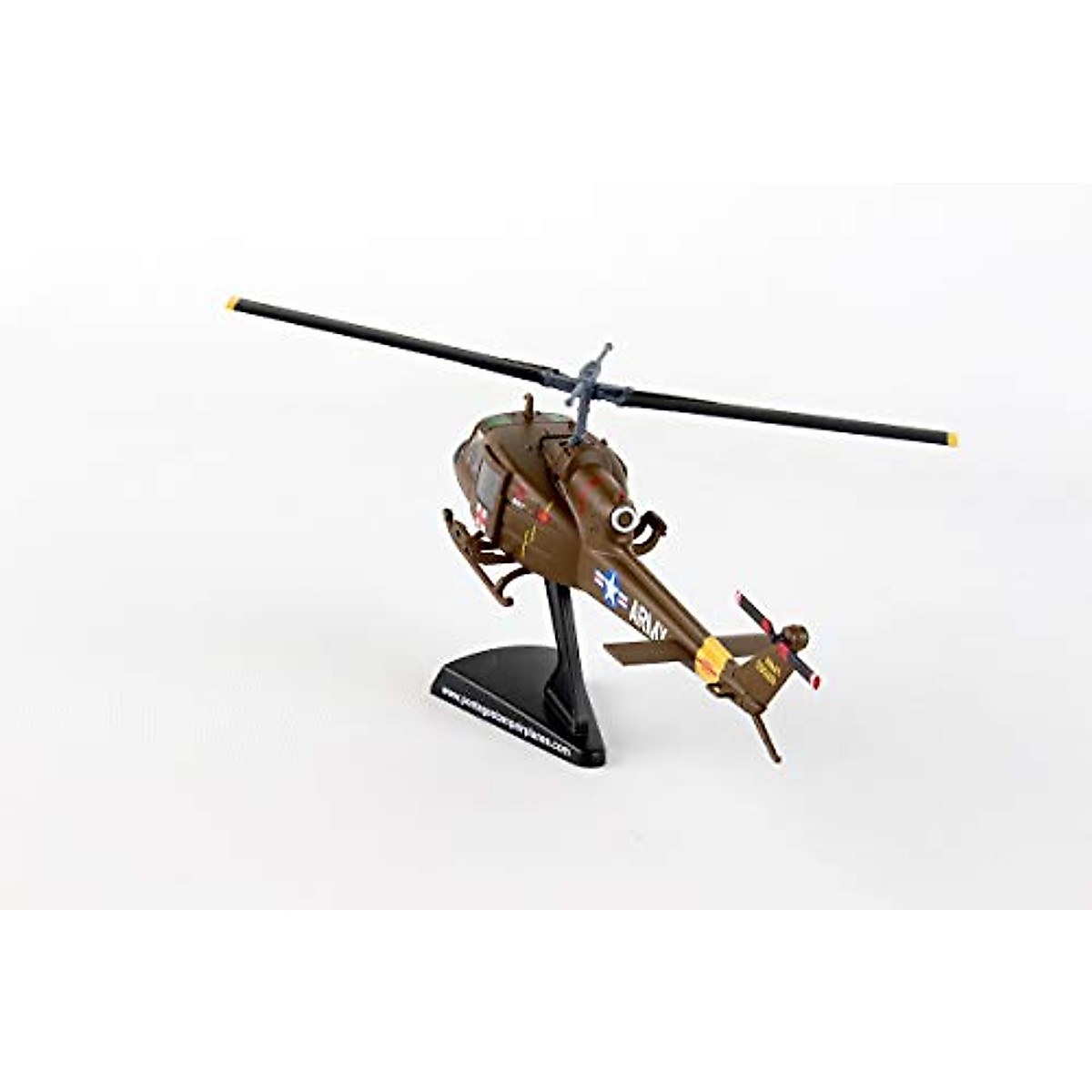 Daron Worldwide Trading Postage Stamp UH-1 Huey MEDEVAC US Army Vehicle (1/87 Scale)