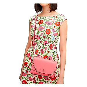 KATE SPADE CARSON CONVERTIBLE CROSSBODY SHOULDER LEATHER BAG IN GARDEN PINK