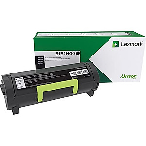 Lexmark 51B1H00 MS417dn MX417de MS517dn MX517de MS617dn MX617de High Yield Return Program Cartridge Toner,Black