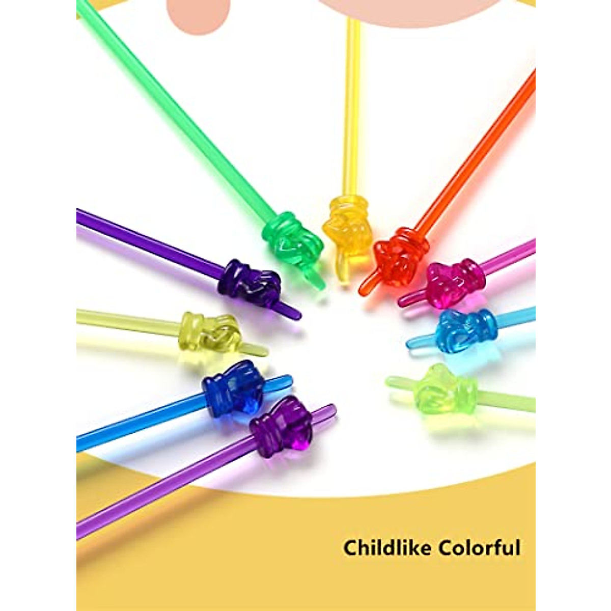 Richardy 10Pcs Mini Hand Pointer Stick for Classroom Presentation Finger Kids Learning Toys Teaching Aids Teacher (EC090-3)