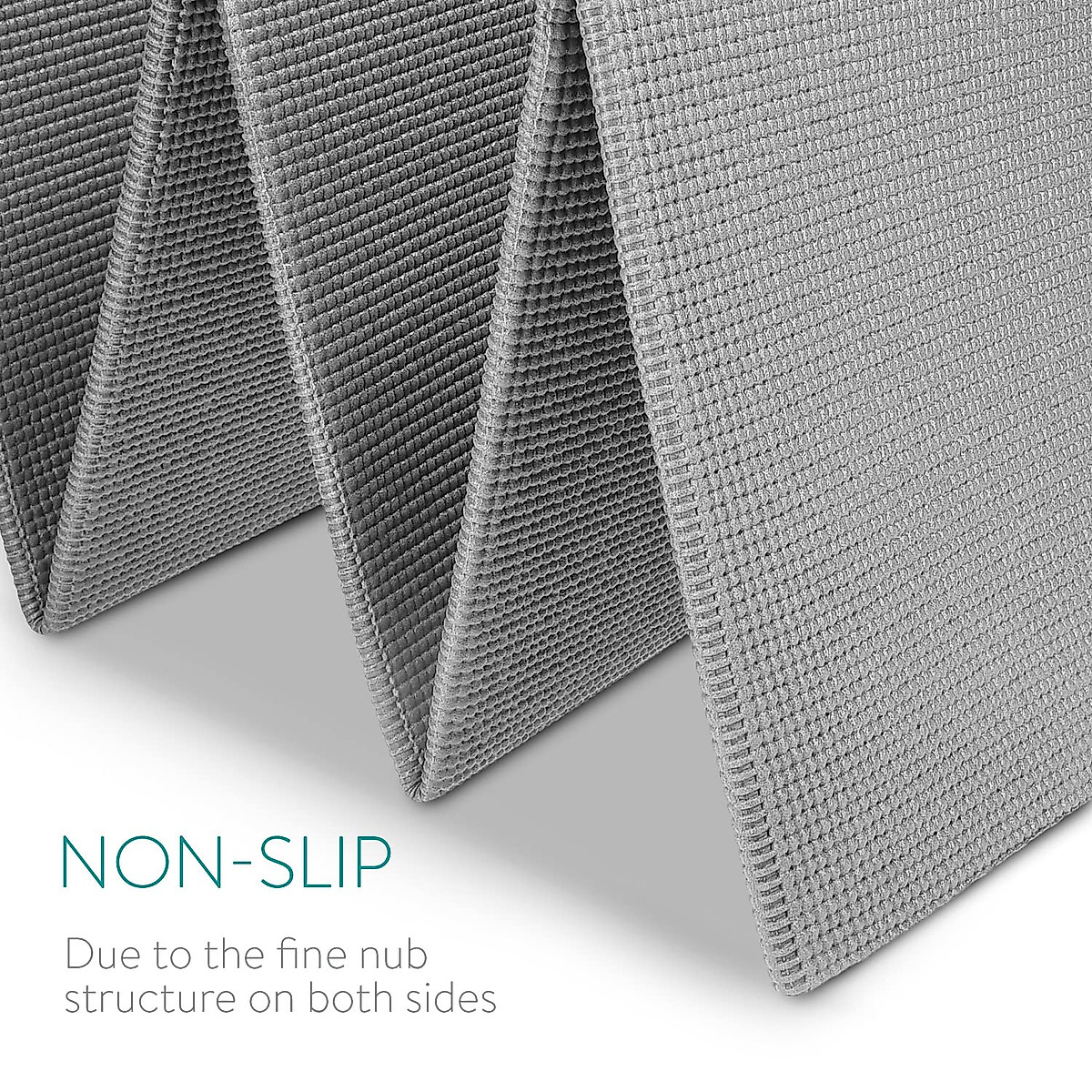 Navaris Foldable Yoga Mat for Travel - 1/8 inch (4mm) Thick Exercise Mat for Yoga, Pilates, Workout, Gym, Fitness - Non-Slip Folding Thin Portable Mat