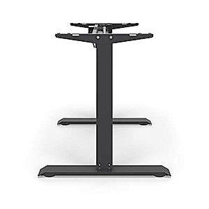 HON Basyx Commercial-Grade Single Motor Electric Height Adjustable, Standing Desk Base, 28" to 47" High, Black