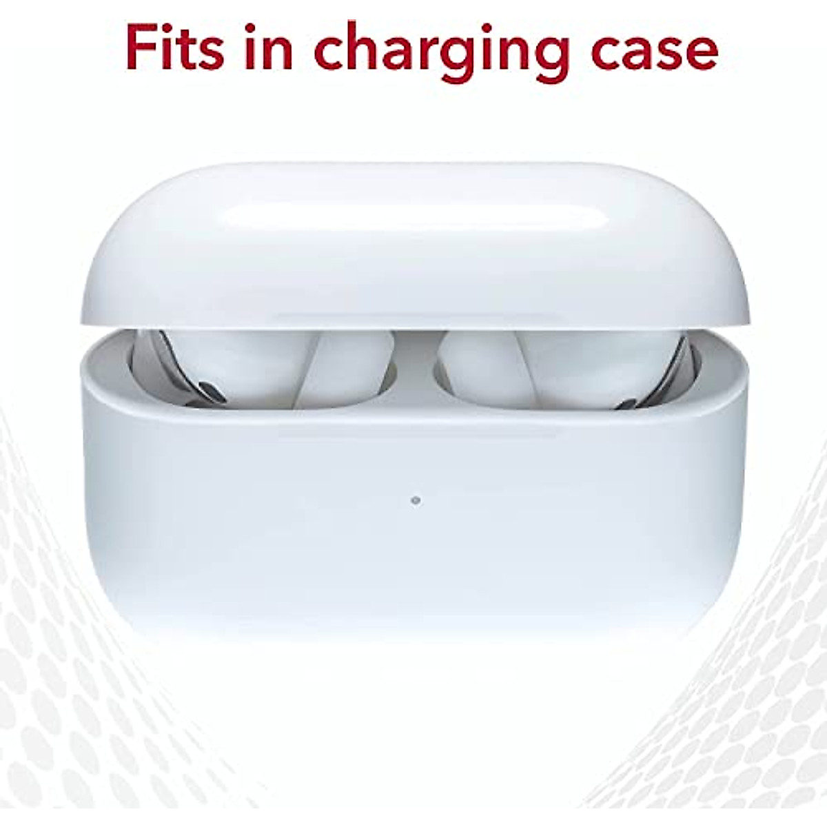 Setex Gecko Grip Anti-Slip Grip Pads Designed for Apple AirPods Pros [Fits in Charging Case] Maximum Sweat Performance (12 Pads), Black