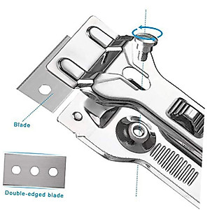 Amosfun 1 Set Glass Scraper Cleaning Shovel Glass Cleaning Scraper Cleaning Scraper for Glass Clean Keeping Scrapers Cleaning Scrapers Ceramic Hob Scraper Cooktops Cleaning Scraper