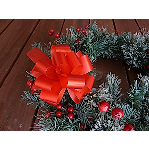 Christmas Gift Pull Bows - 5" Wide, Set of 9, Red, Green, Gold, Stripes, Swirls, Gift Bows, Christmas Presents, Birthday, Boxing Day, Hanukkah, Wreath, Swag, Christmas Tree, Fundraiser