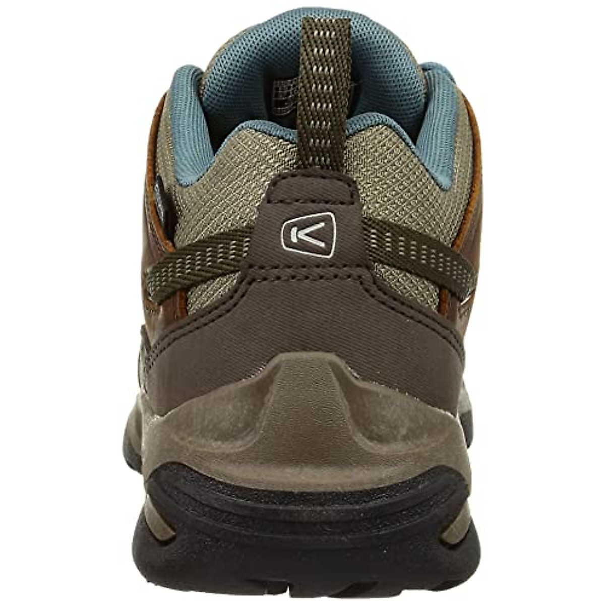 KEEN Women's Circadia Low Height Comfortable Waterproof Hiking Shoes, Syrup/North Atlantic, 7.5 Wide