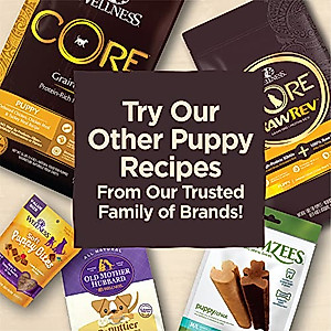 Wellness CORE Brainiac Puppy Soft Training Dog Treats (Previously Puppy Bites), Grain Free, Beef & Turkey, 5 Ounce Bag