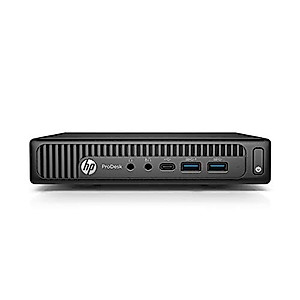 HP ProDesk 600-G2 Mini Desktop, Intel Core i3-6100T, 3.2GHz, 3MB Cache Dual-Core, 16GB DDR4 (Supports up to 32GB), 256GB Solid State Drive, Win10Pro (Renewed)