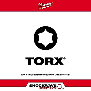 MILWAUKEE ELEC TOOL 48-32-4615 1"Torx Ins Bit Set (7 Piece)