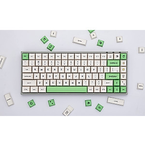 EPOMAKER Avocado 135 Keys XDA Profile PBT Dye Sublimation Keycaps Set for Mechanical Gaming Keyboard, Compatible with Cherry Gateron Kailh Otemu MX Structure