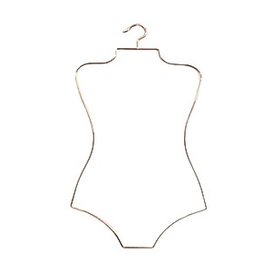 Milageto Metal Wire Body Shape Bikini Swimsuit Hanger Rack Clothing Hanger for Cloakroom Home Closet Laundry Bedroom