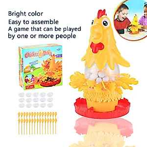 NW Hen Laying Eggs Plucking Game Hen Laying Eggs Educational Toys Educational Games Toys for Boys and Girls (Chick)