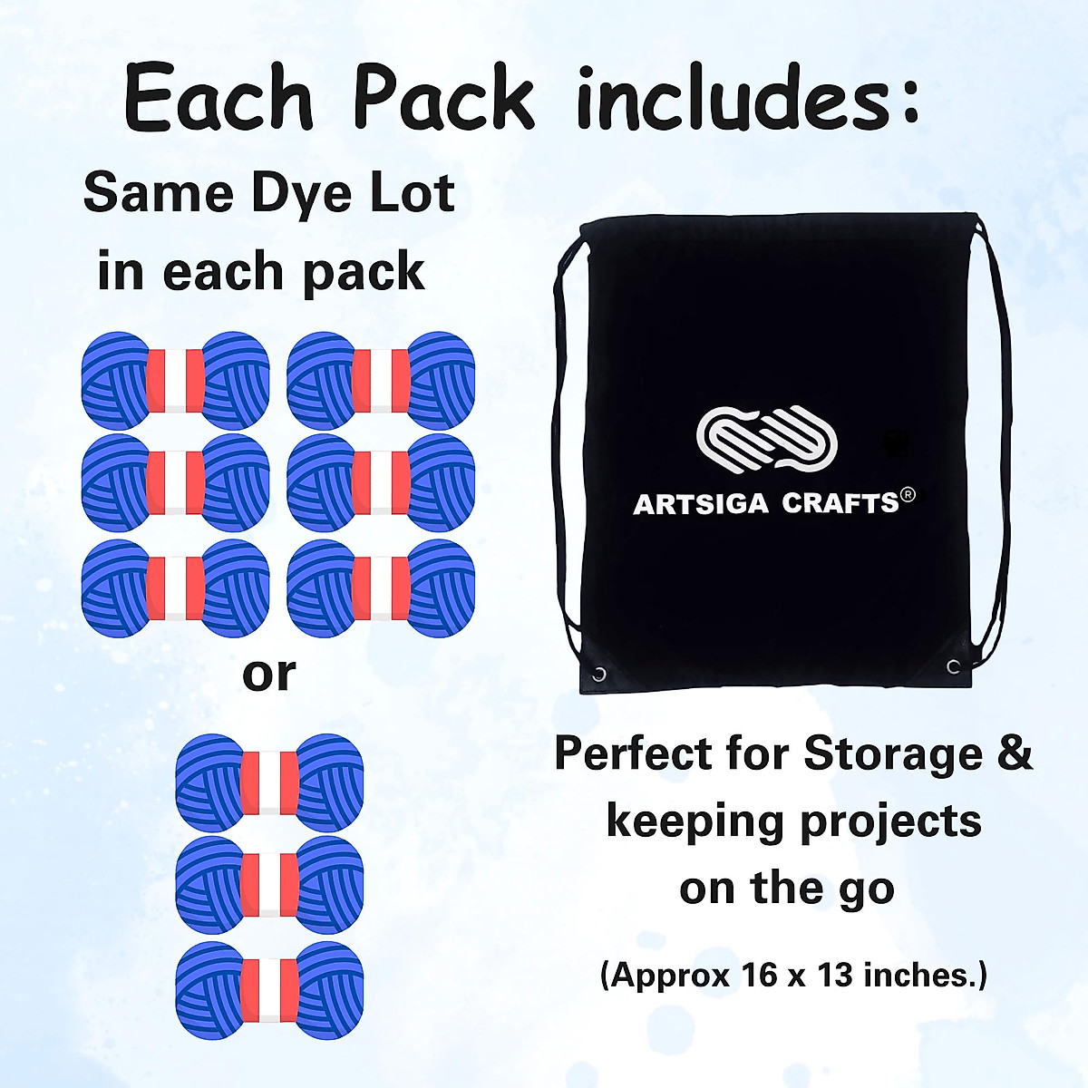 Lion Brand Wool Ease Thick & Quick Fig 640-146 (3-Skeins - Same Dye Lot) #6 S Bulky Acrylic-Wool Yarn for Crocheting and Knitting with Project Bag