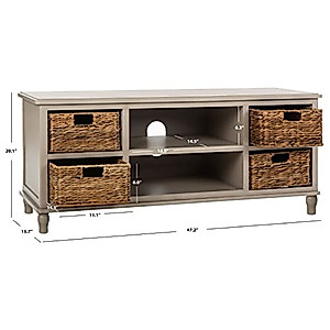 Safavieh Home Collection Rooney Entertainment TV Unit, Vintage Grey