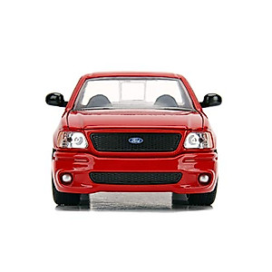 Jada Toys Fast & Furious 1:24 Brian's Ford F-150 SVT Lightning Die-cast Car, Toys for Kids and Adults, Red (99574)
