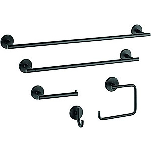 DELTA FAUCET 75950-BL Trinsic Toilet Paper Holder, 3.31 x 6.97 x 1.1 Inches, Matte Black