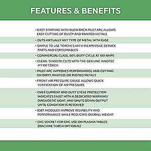 2021 PowerPlasma 102i 100 Amp CNC compatible plasma cutter