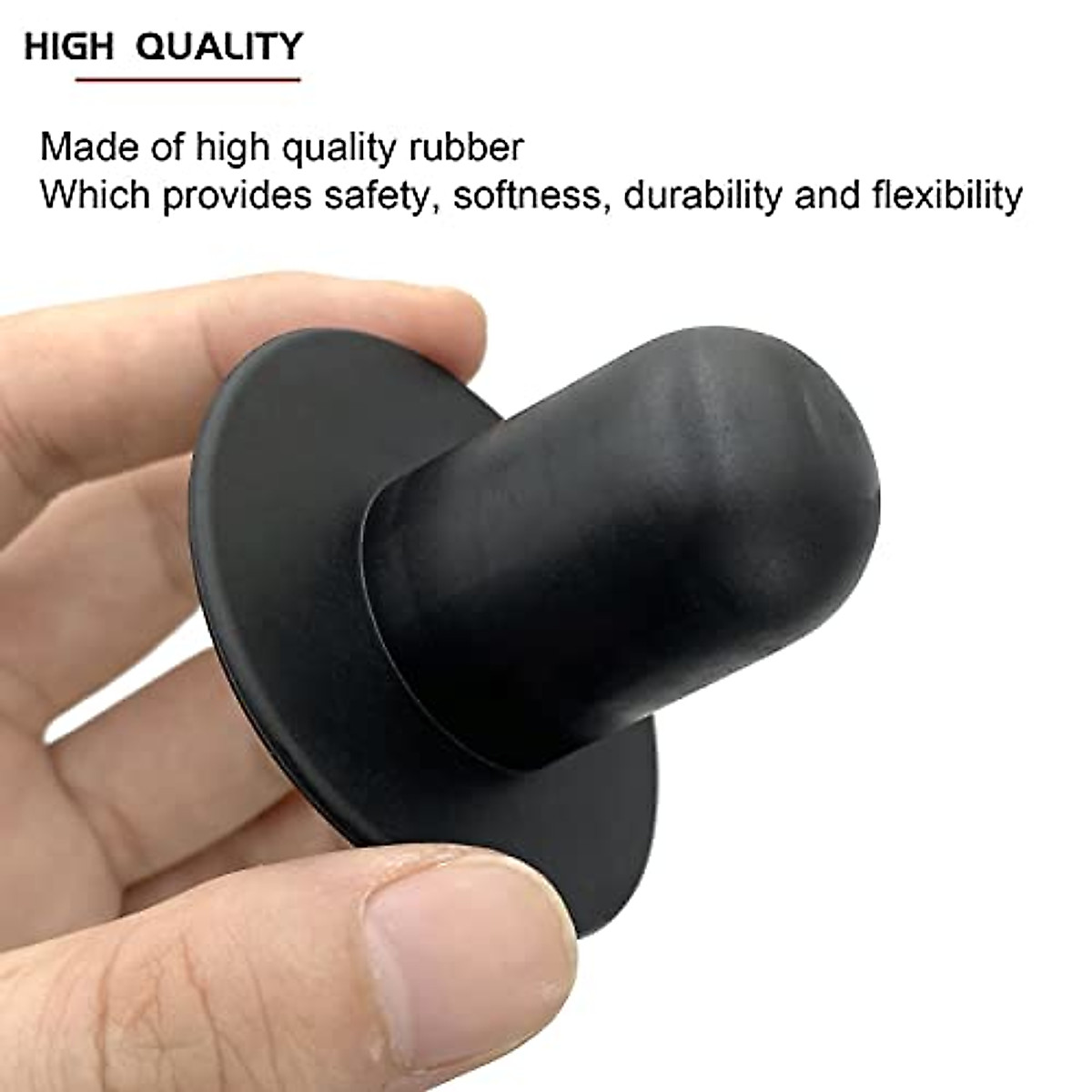 SKARUMMER Pool Wall Plug Replacement for Intex Bestway Coleman Summer Escape Ground Swimming Pools Filter Pump Strainer Hole Plug Stopper (4 Pack Black)