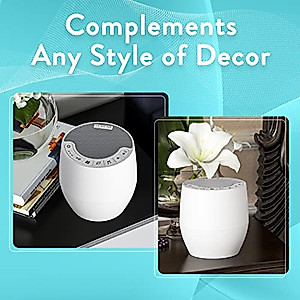 Serene Evolution White Noise Machine for Adults Sleeping & Baby - White Noise Machine for Office Privacy & Noise Canceling - Ocean Sound Machine for Sleeping - Includes Fan, Ocean, Rain, Nature Sounds