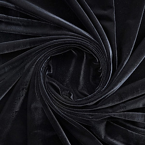ZELOUF FABRICS Stretch Velvet | Fabric by The Yard | DIY, Sewing, Wedding, Bridal, Dress, Dance, Costume, Crafts | 5 Yard