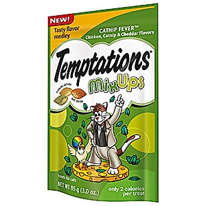 Temptations Cat Treats Mix-Ups Snack Treats Variety Bundle 4 Pack (Catnip,Turkey,Backyard Cookout & Surfer Treat Flavors)
