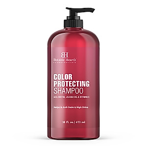 Botanic Hearth Color Protect Shampoo | For Color Treated Hair | Helps enhance color | With Biotin, Jojoba Oil & Vitamin E | Sulphate Free | For Men & Women | 16 fl oz