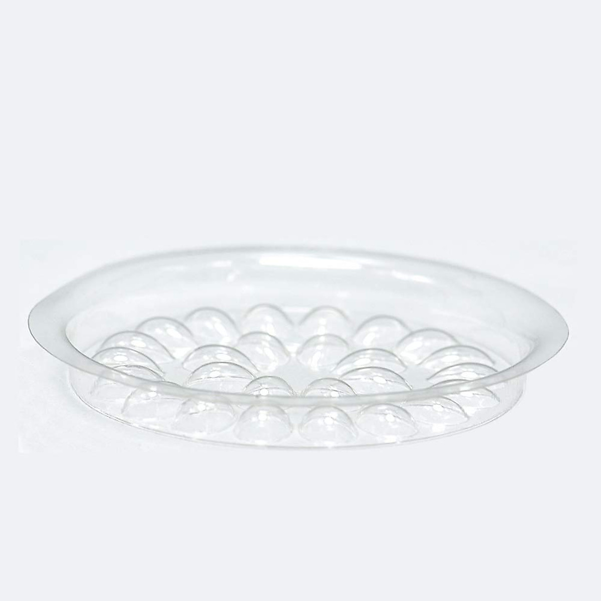 100 PCS Disposable Plastic Glue Pad for Eyelash Extensions Transparent Flower Shaped Lashes Gasket Adhesive Pigment Holder Base for Nail Art or Tattoo Ink