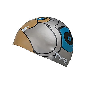 TYR Bark Jams Cap All Swimming Equipment, Grey, All